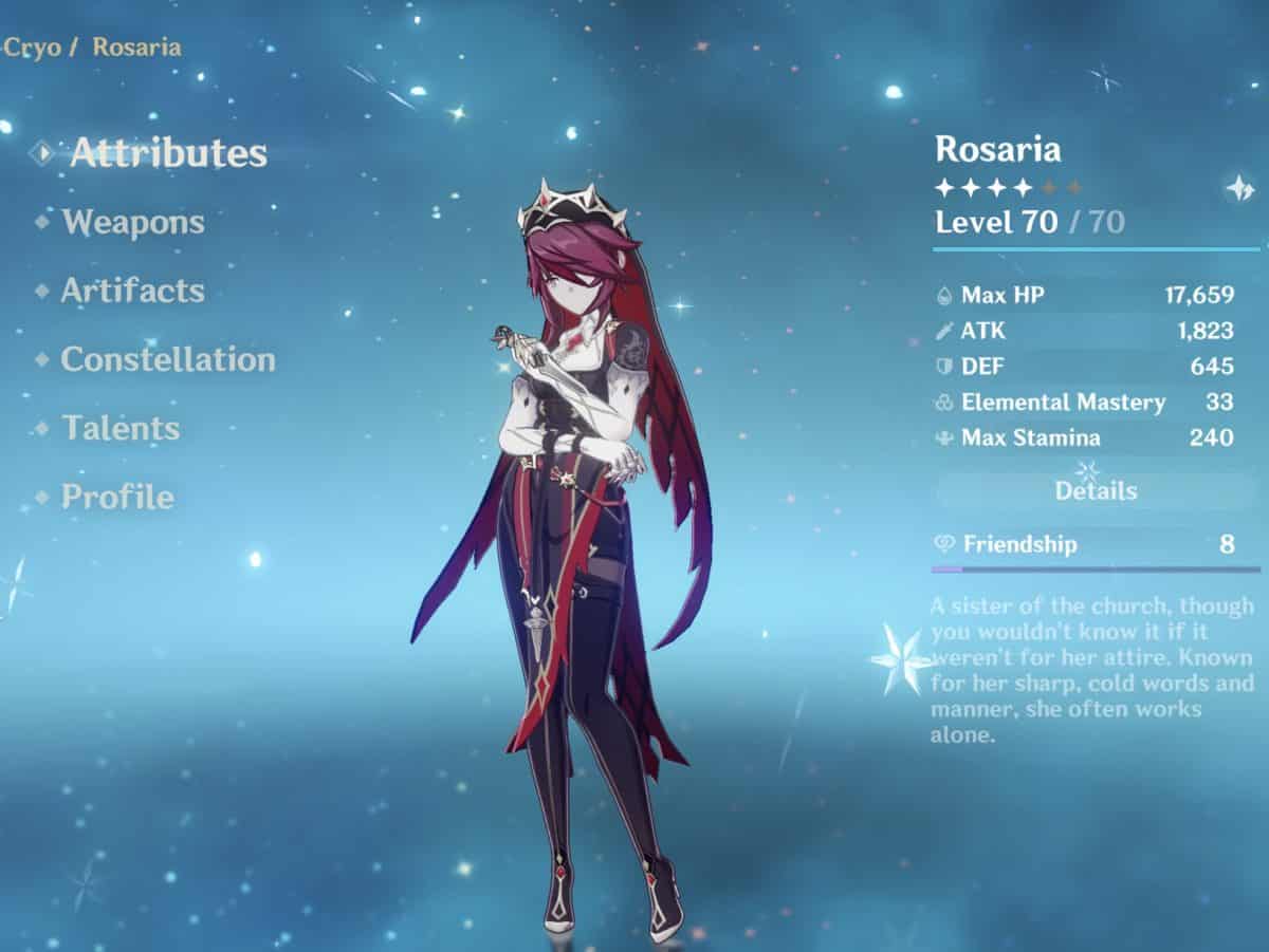 Genshin Impact Rosaria | WePC – Cartizzle